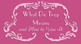 What De Trop Means and How to Use It - Frenchplanations